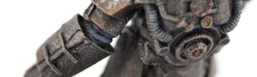 Fallout: X-01 Power Armor and Dogmeat - Painted Guys