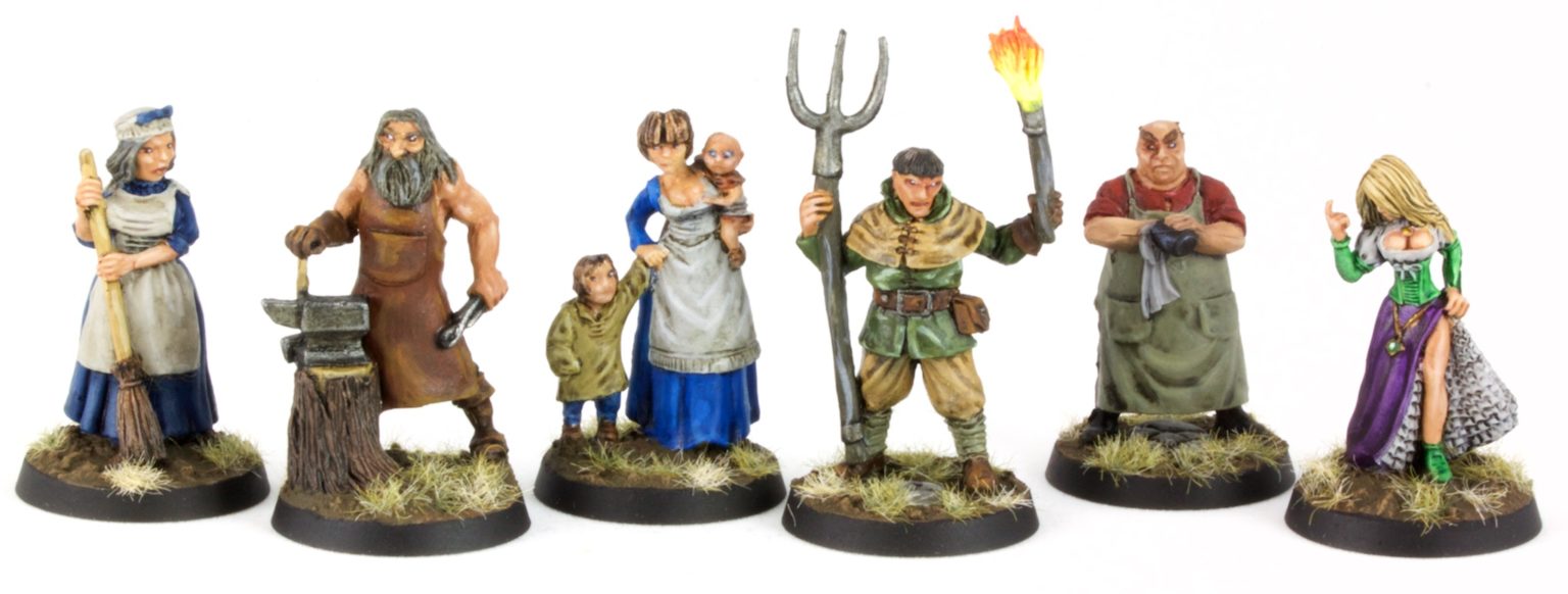 Reaper: Fantasy Townsfolk - Painted Guys